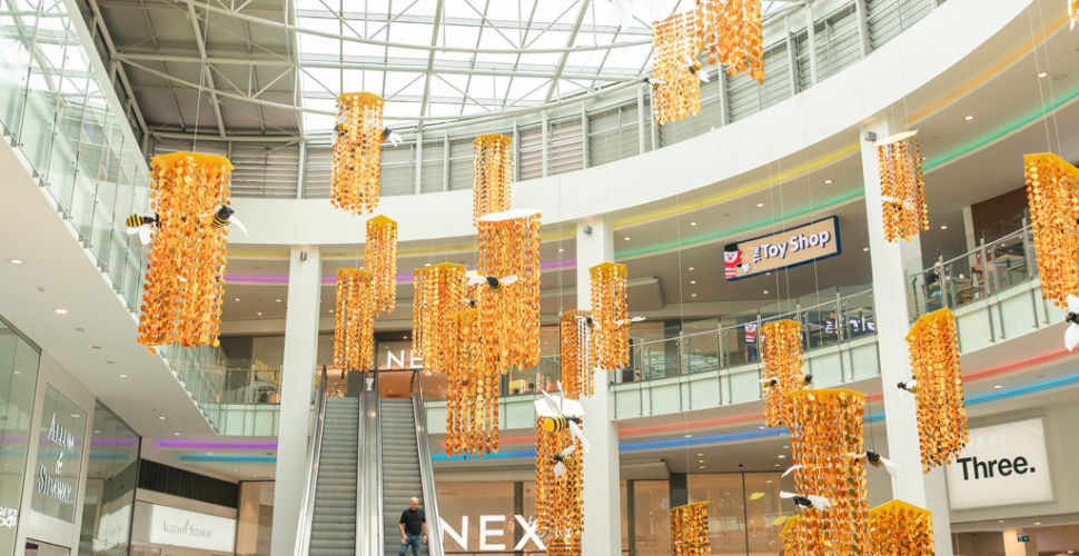 Drake Circus unveils bee-autiful summer installation - Visit Plymouth